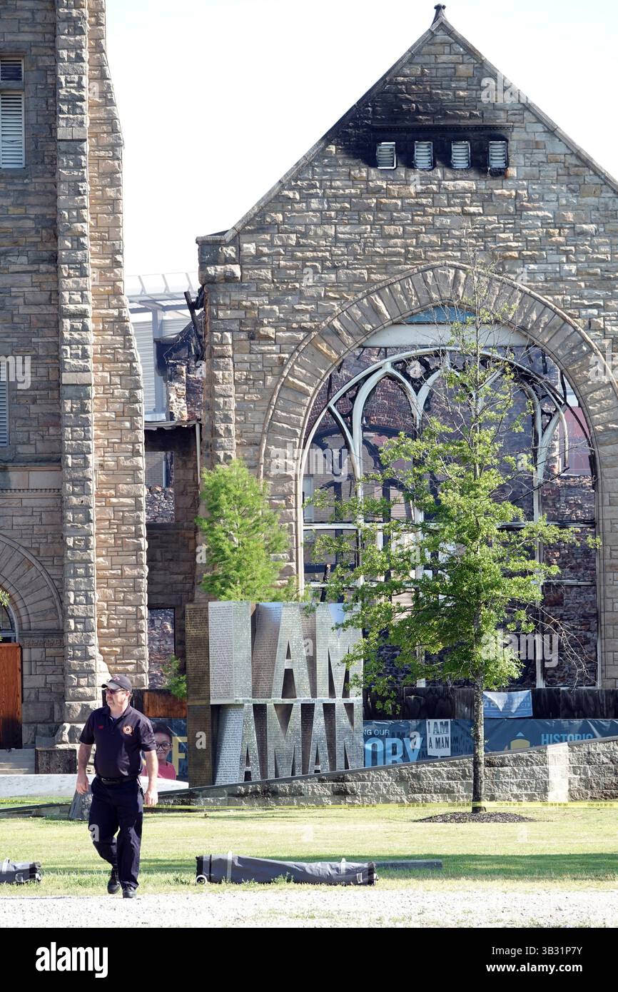 The historic Clayborn Temple, a landmark from the civil rights movement ...