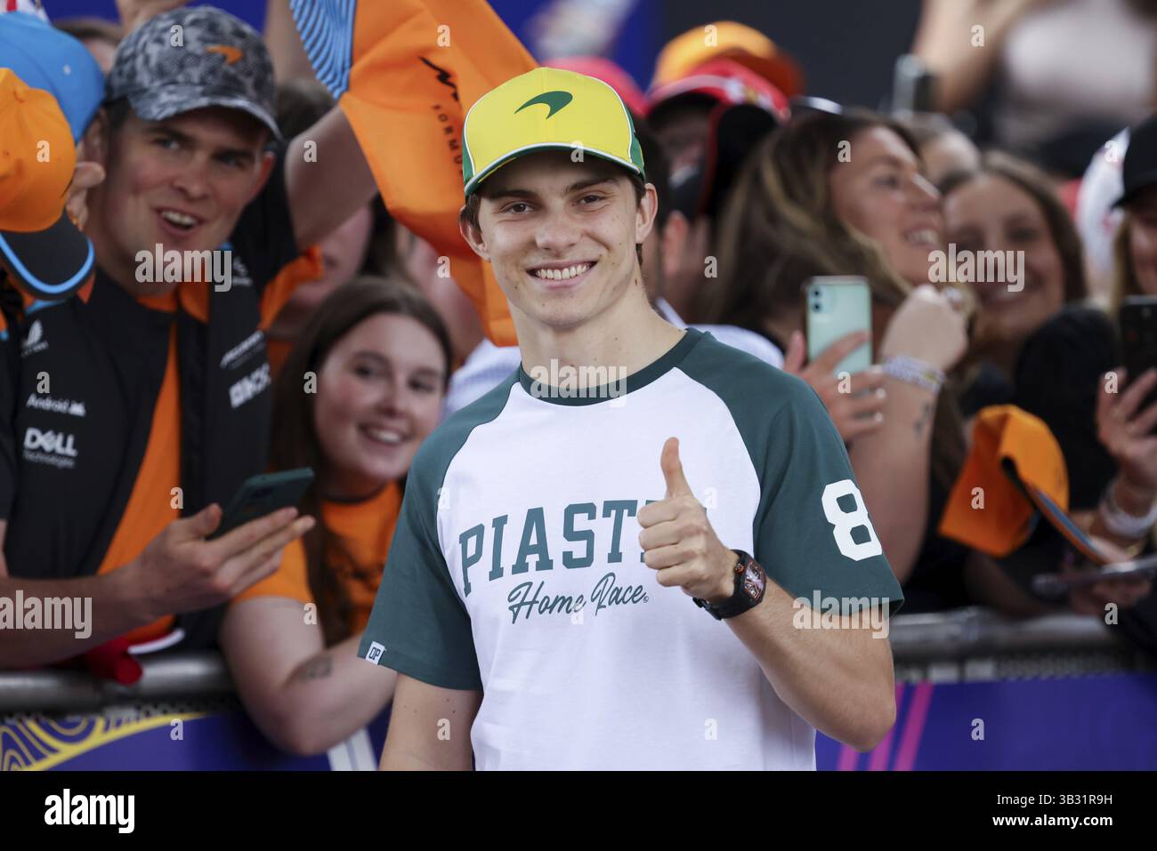 MELBOURNE, AUSTRALIA - MARCH 13: Oscar Piastri of Australia and McLaren ...
