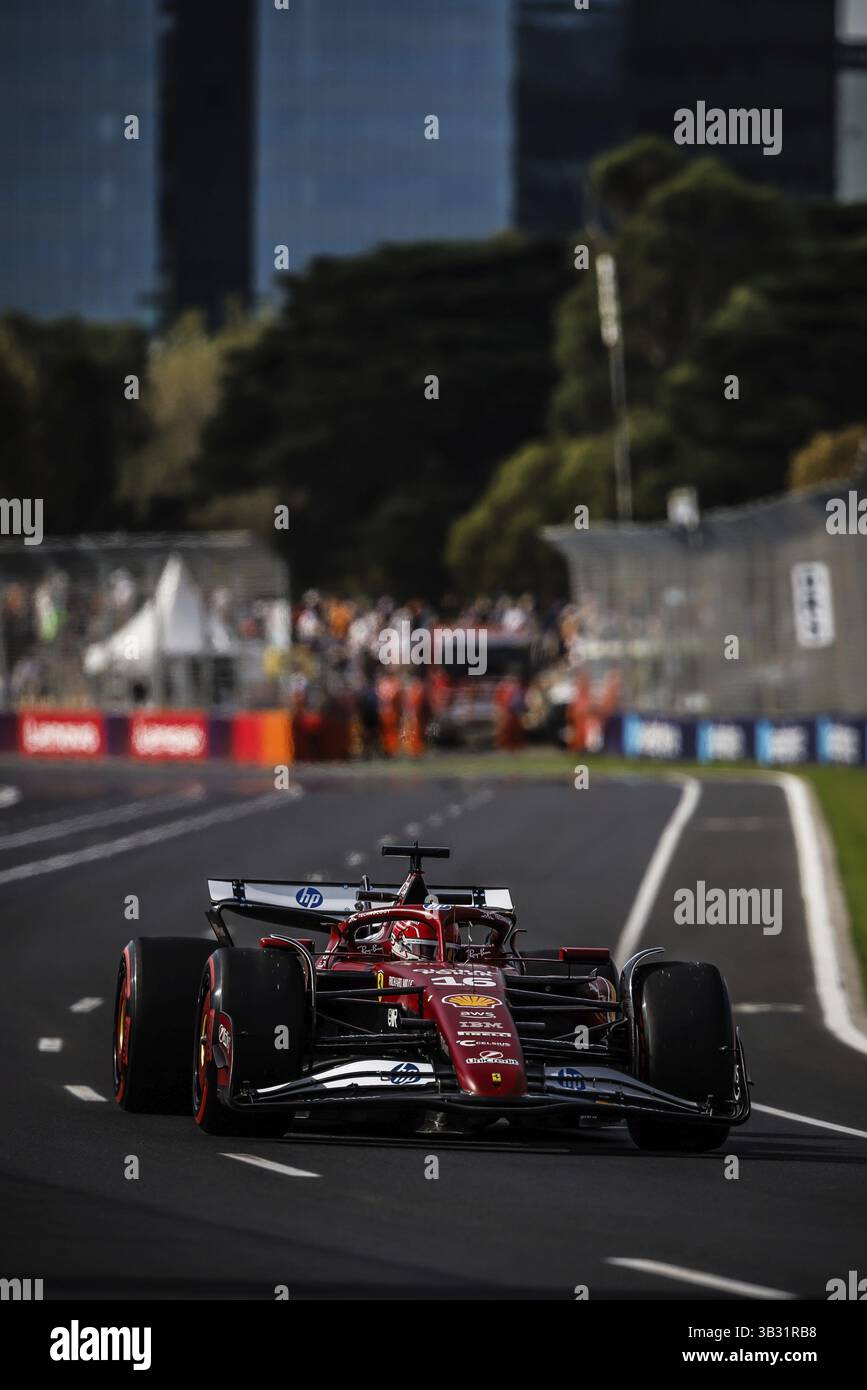 MELBOURNE, AUSTRALIA - MARCH 14: Charles Leclerc of Monaco drives the Scuderia Ferrari HP SF-25 ...