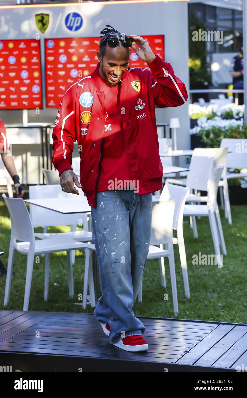 MELBOURNE, AUSTRALIA - MARCH 13: Lewis Hamilton of Great Britain and ...