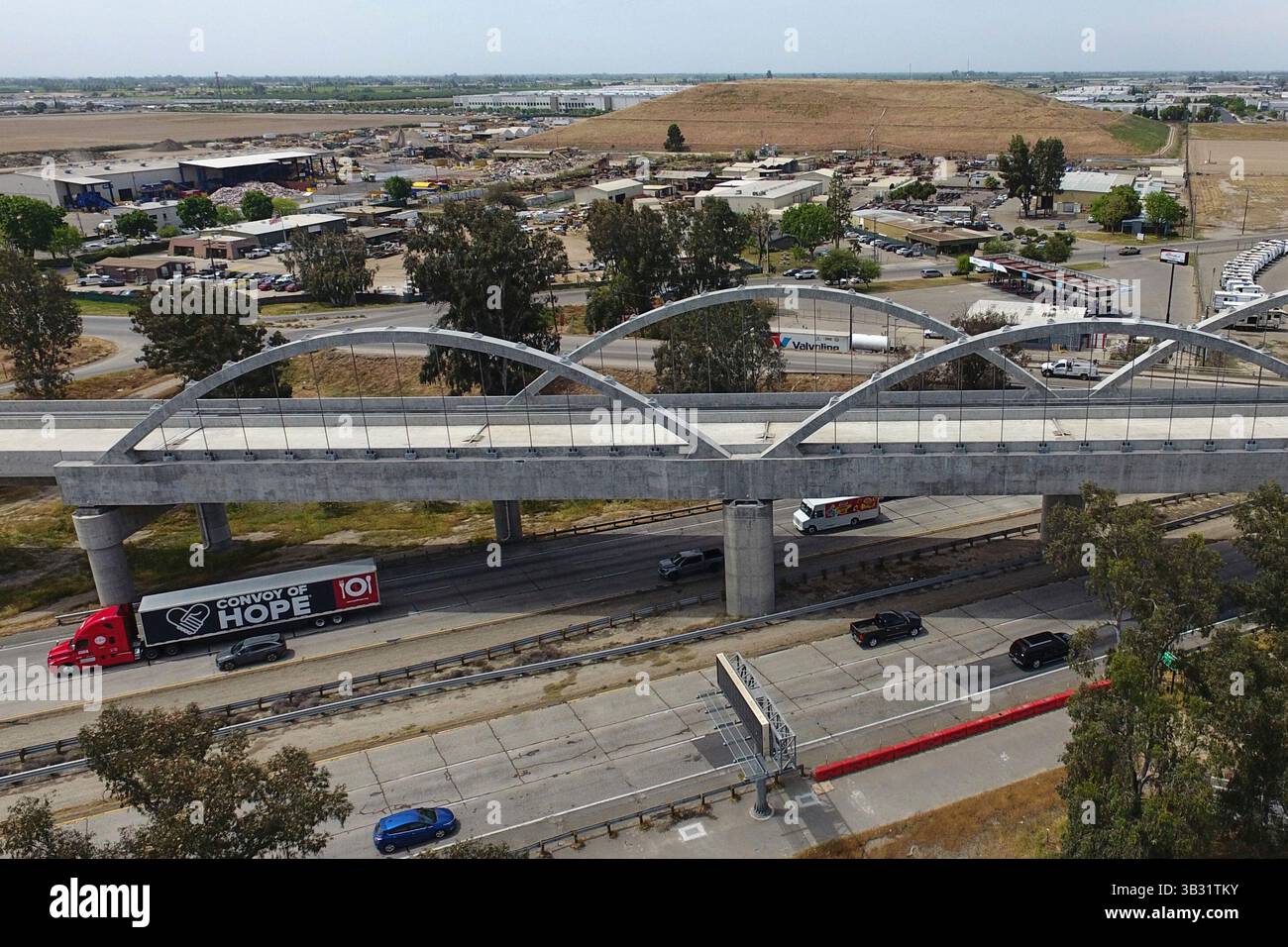 The Cedar Viaduct, designed to take high-speed trains over Cedar and ...