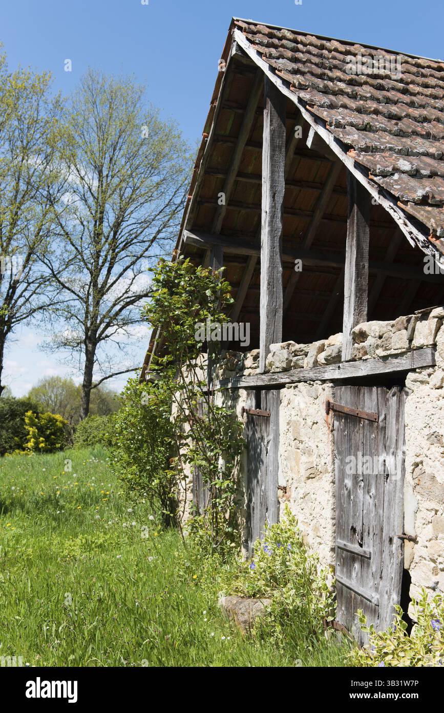 Old broken barn in France Stock Photo - Alamy