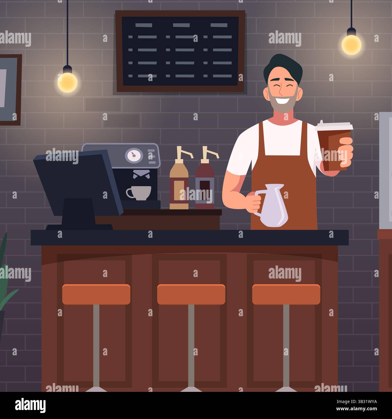 Food kitchen counter fresh Stock Vector Images - Alamy