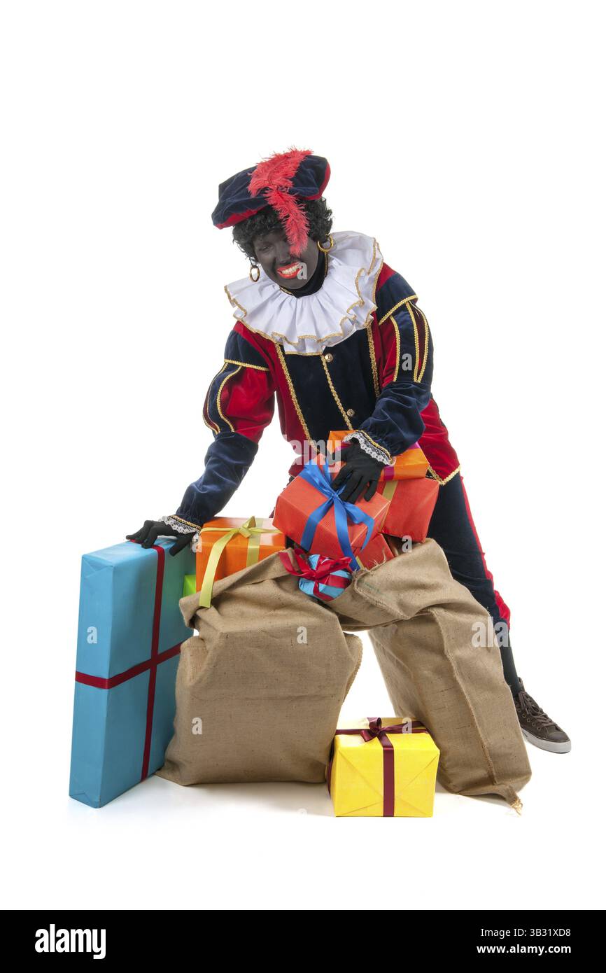 Dutch character as black pete for typical Sinterklaas holidays with ...