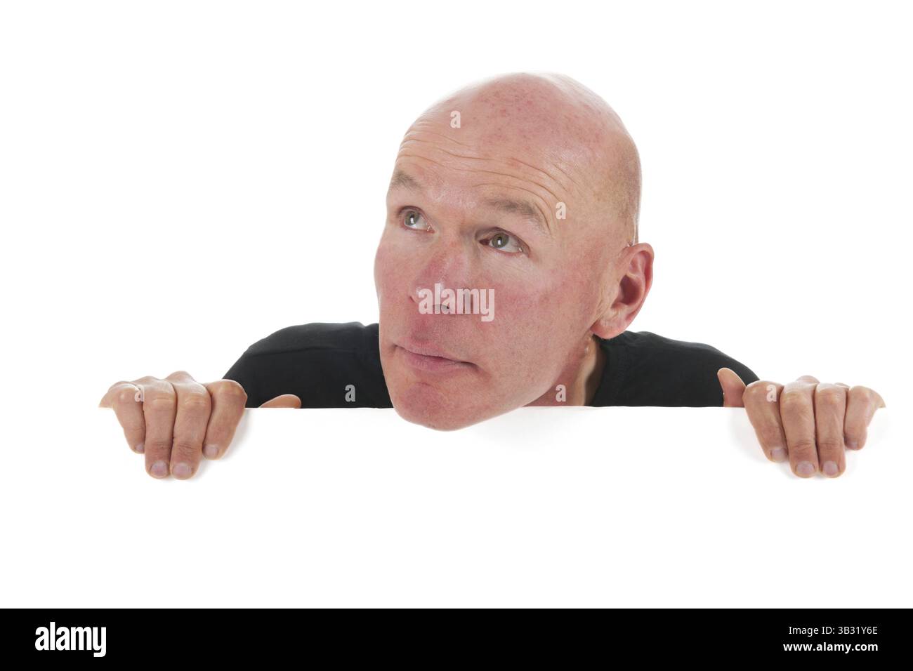 Portrait bald guy in Cut Out Stock Images & Pictures - Alamy