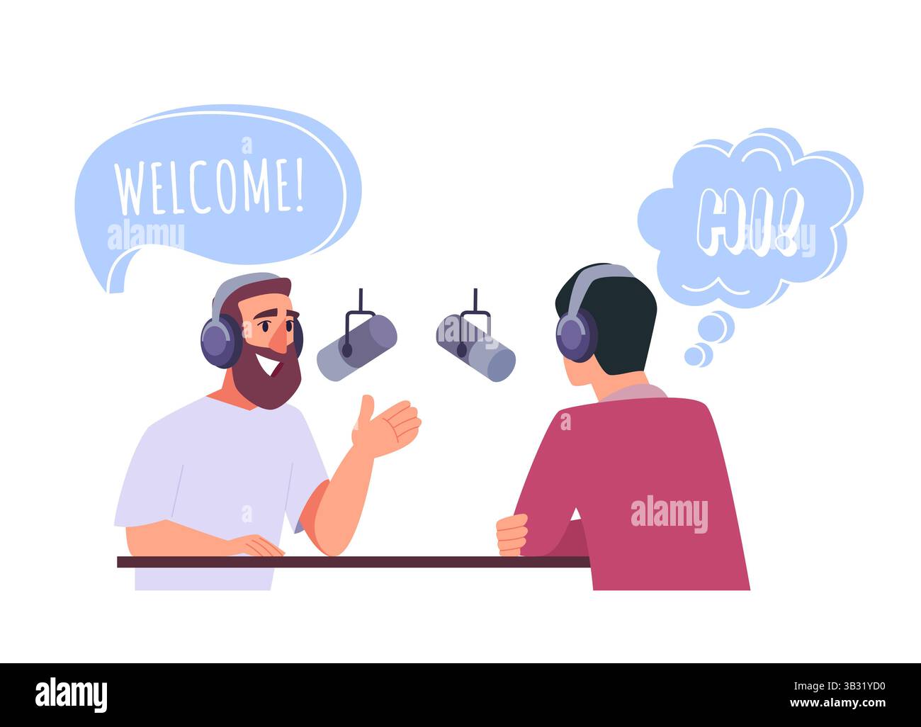 Welcome conversation Stock Vector Images - Alamy