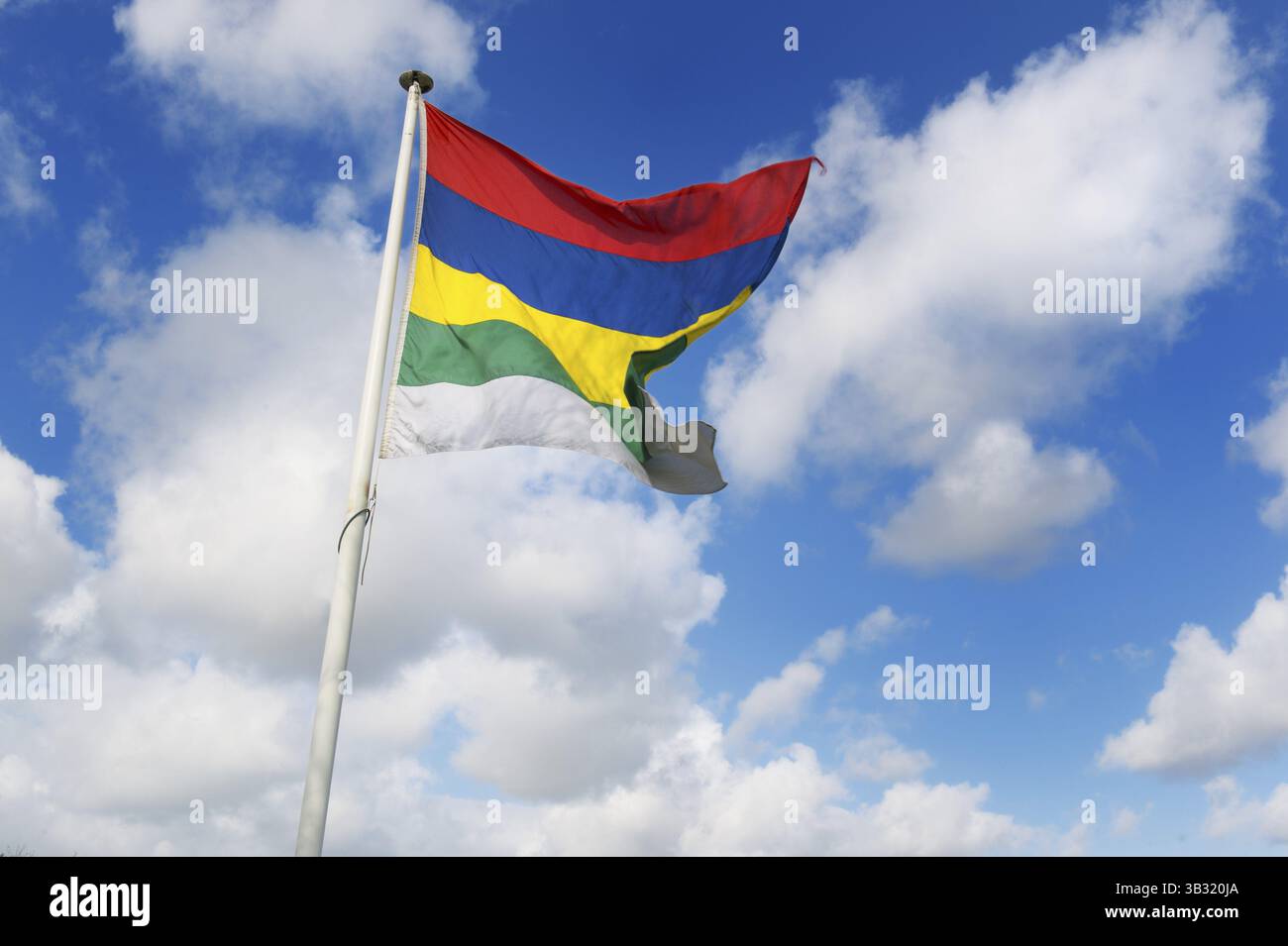 Colorful flag of Dutch wadden island Terschelling Stock Photo - Alamy