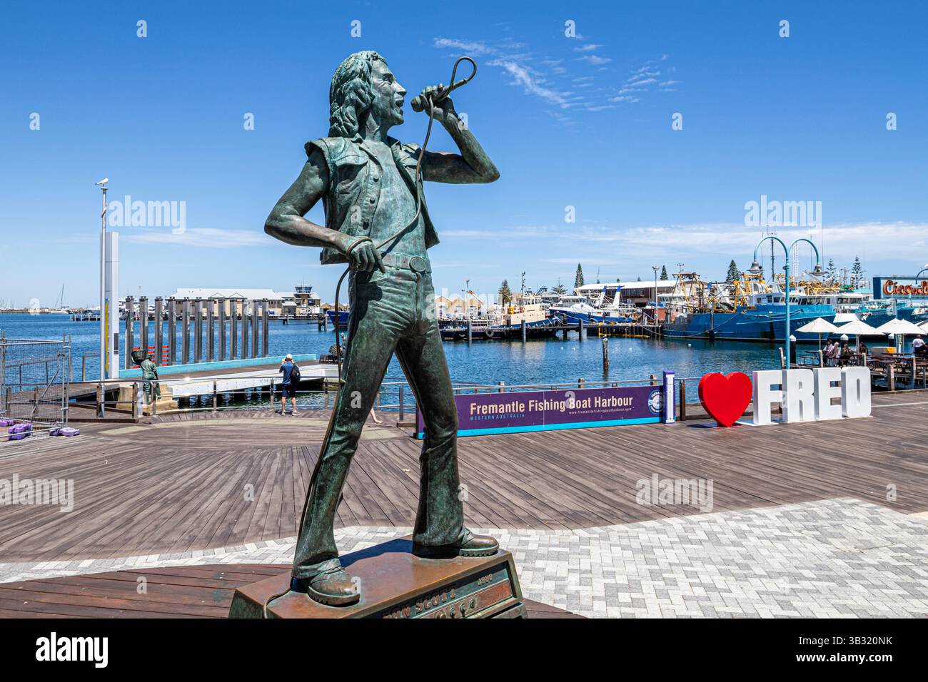 Memorial to Ronald Belford "Bon" Scott (1946 – 1980) the Australian ...