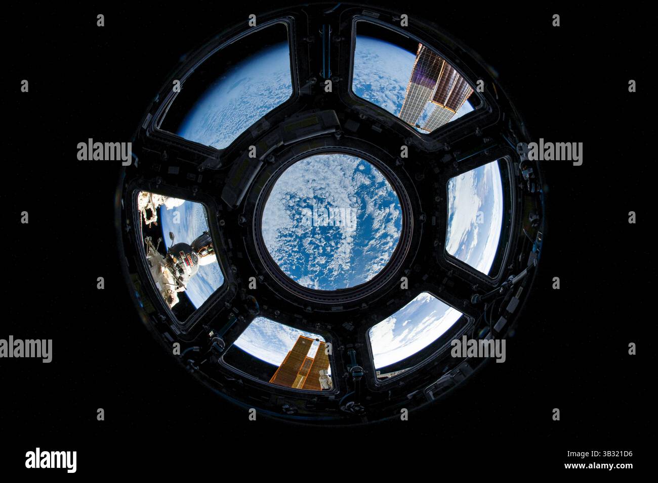 Planet Earth from outer space. Digital enhancement of an image by NASA ...