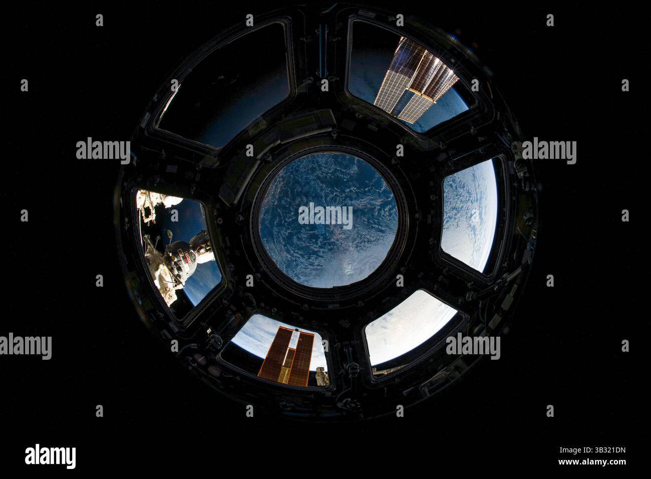 Planet Earth from outer space. Digital enhancement of an image by NASA ...