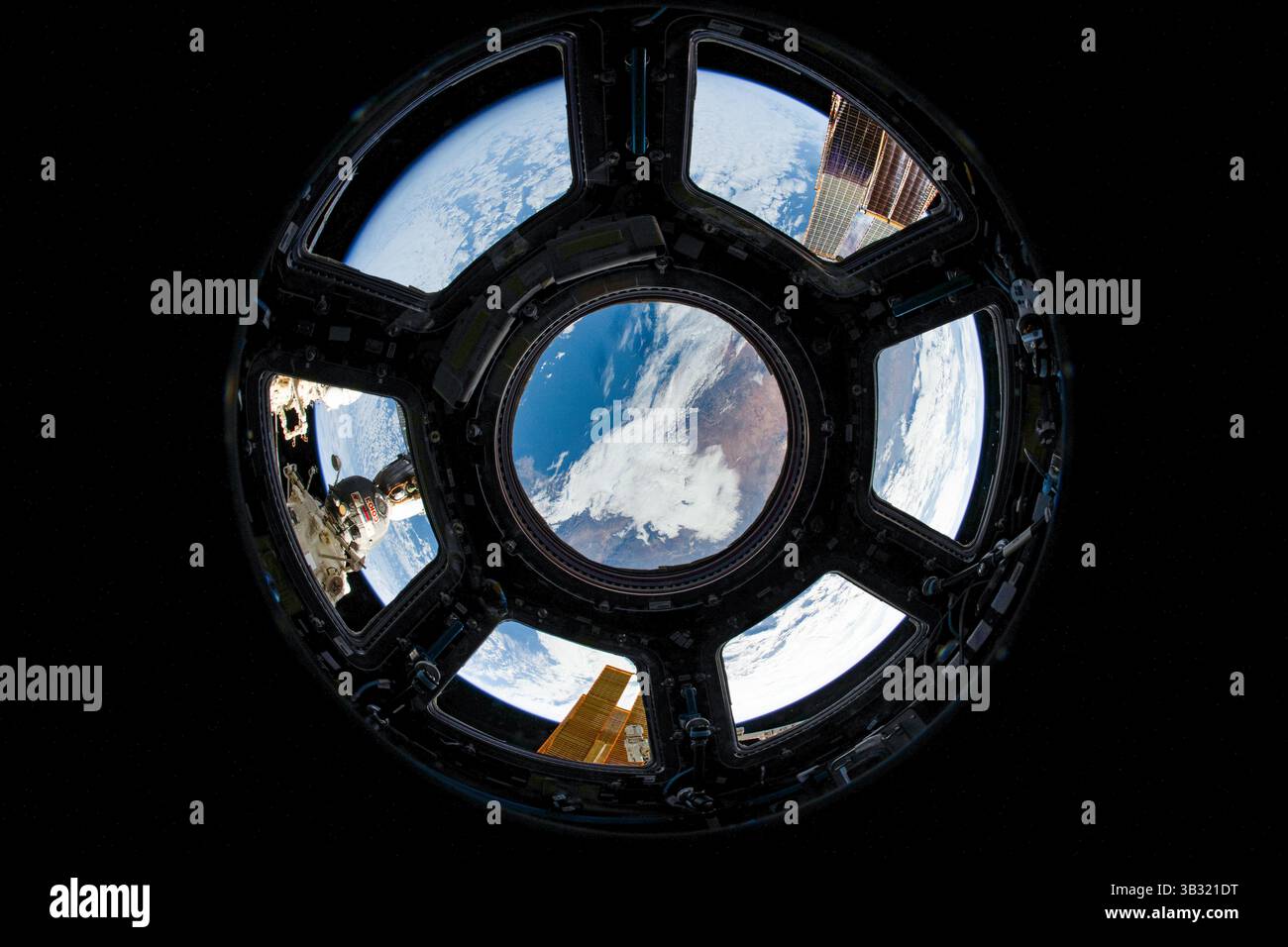 Planet Earth from outer space. Digital enhancement of an image by NASA ...