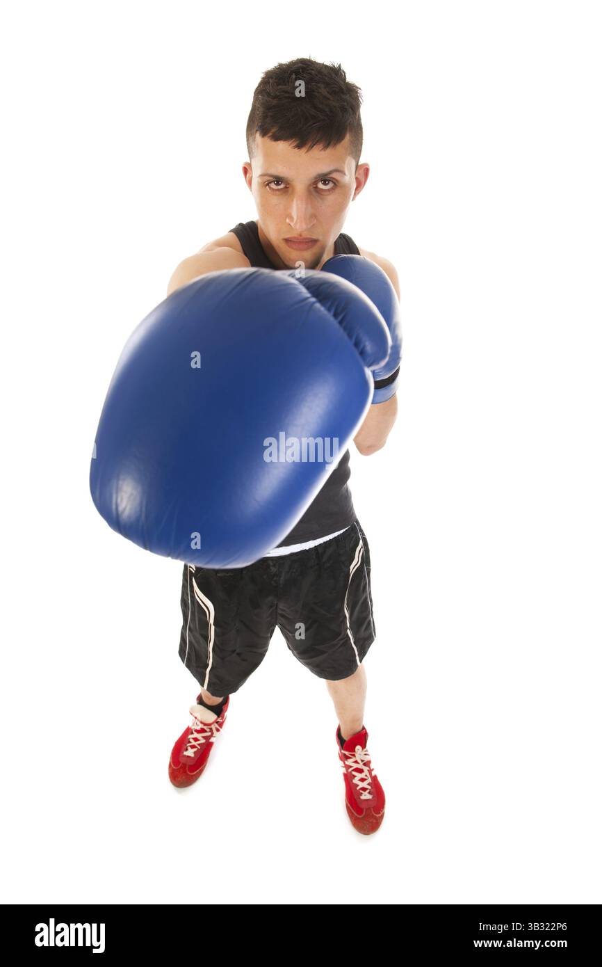 Large man boxing gloves Cut Out Stock Images & Pictures - Alamy