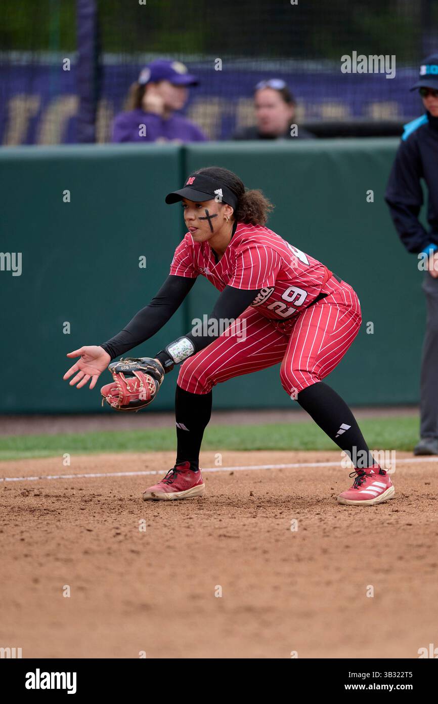 Nebraska Cornhuskers third baseman Samantha Bland (29) during an NCAA ...
