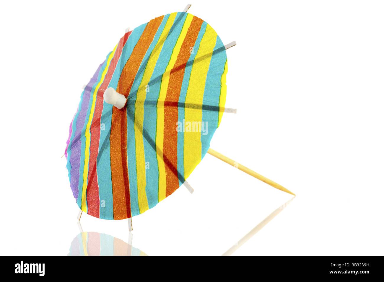 Parasol on white Cut Out Stock Images & Pictures - Alamy