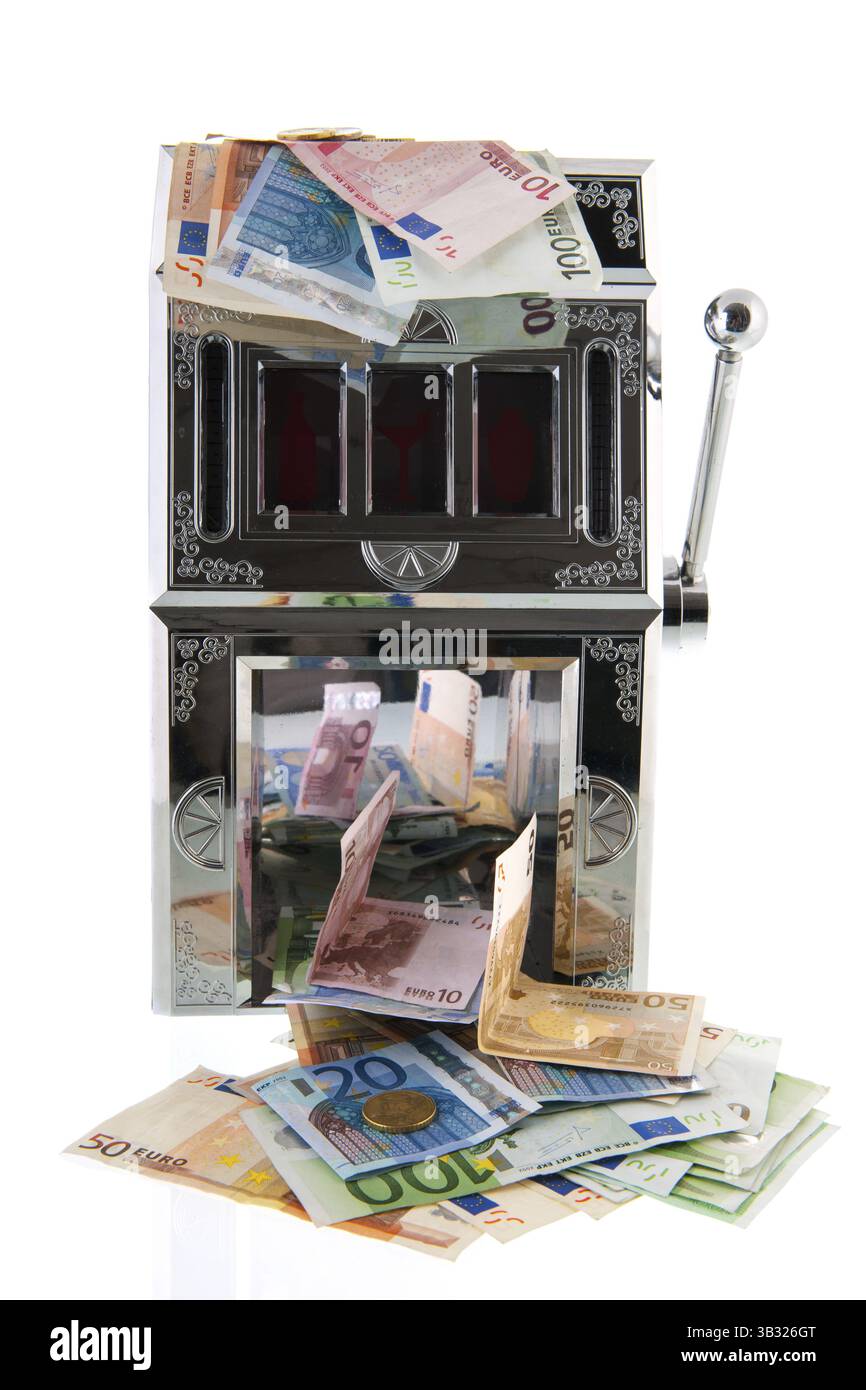 Slot machine coins Cut Out Stock Images & Pictures - Alamy