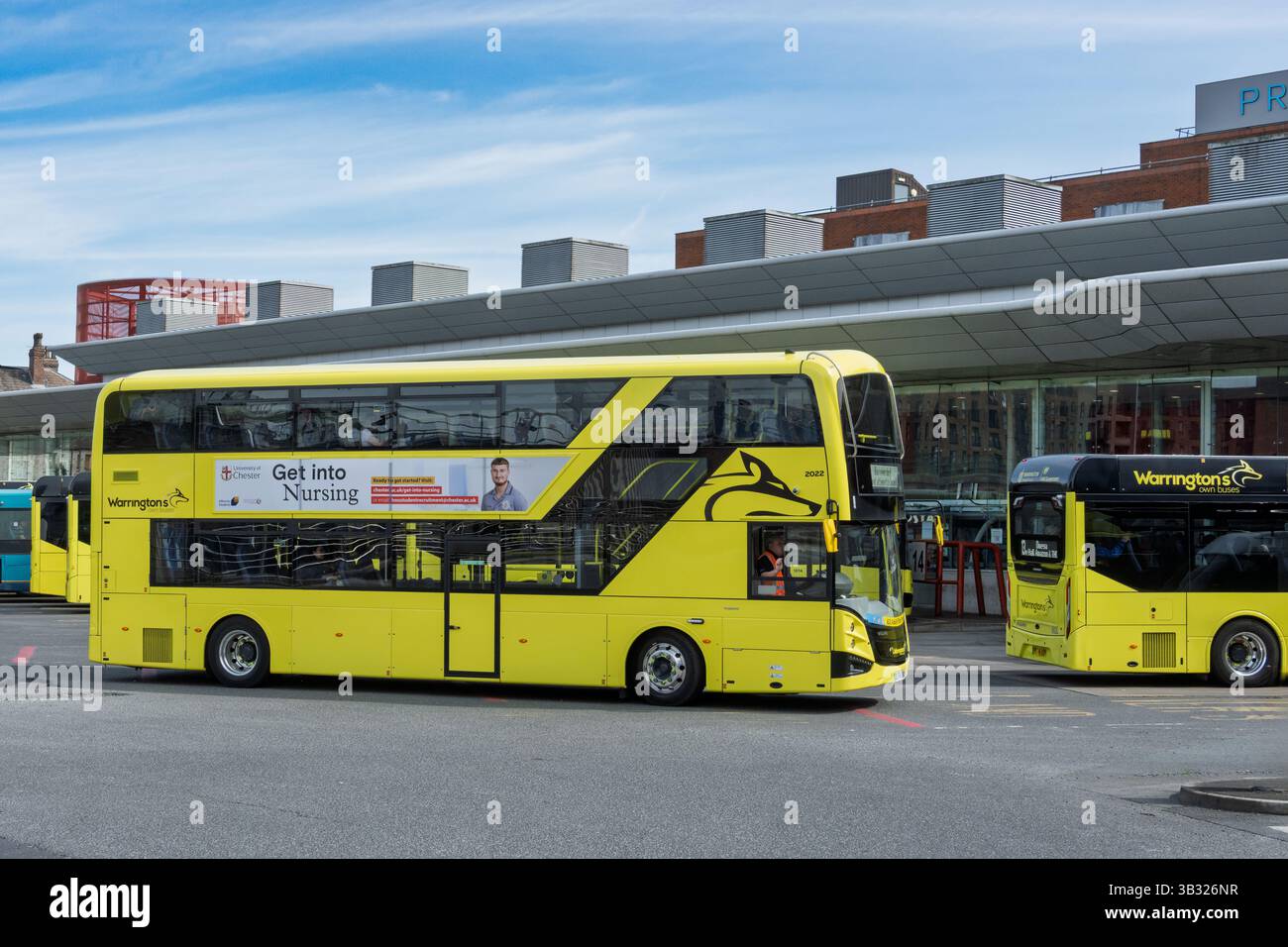 Warrington corporation new brightly coloured yellow Volvo electric ...