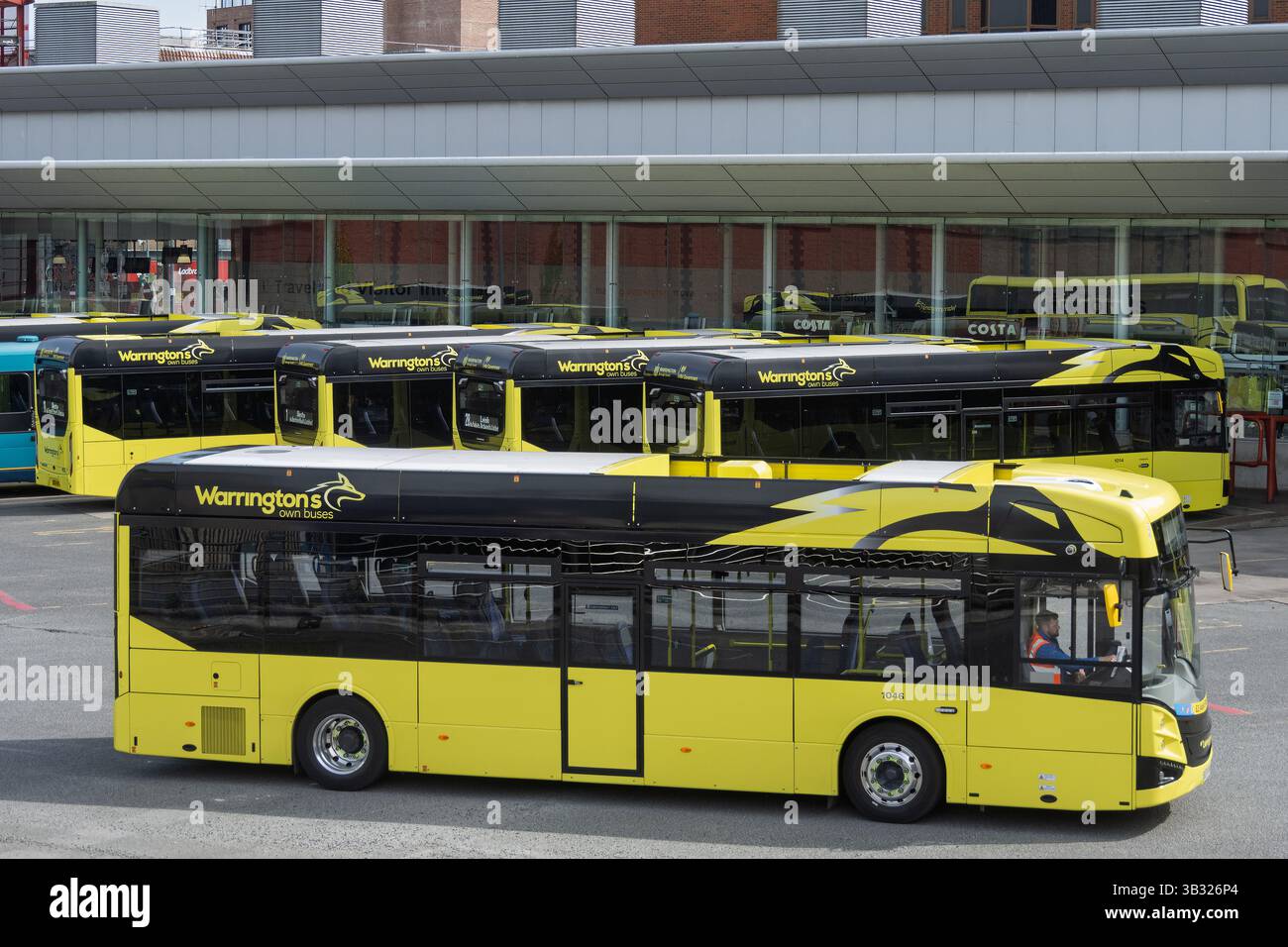 Warrington corporation new brightly coloured yellow Volvo electric ...