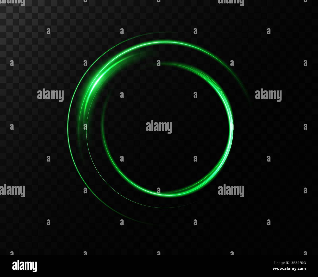 A captivating and eye catching green circular motion design that ...