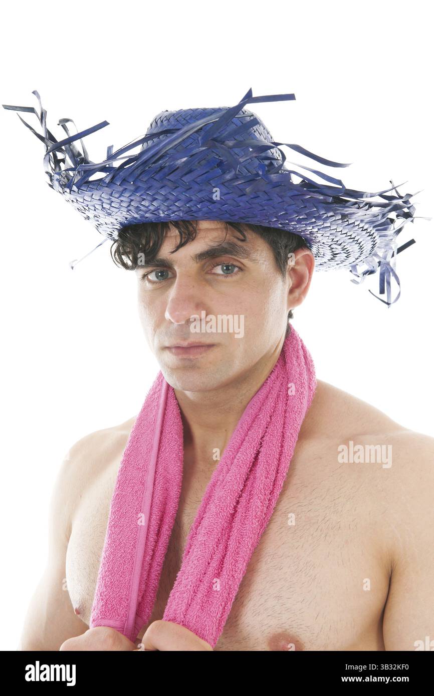 Man beach many muscles hi-res stock photography and images - Alamy