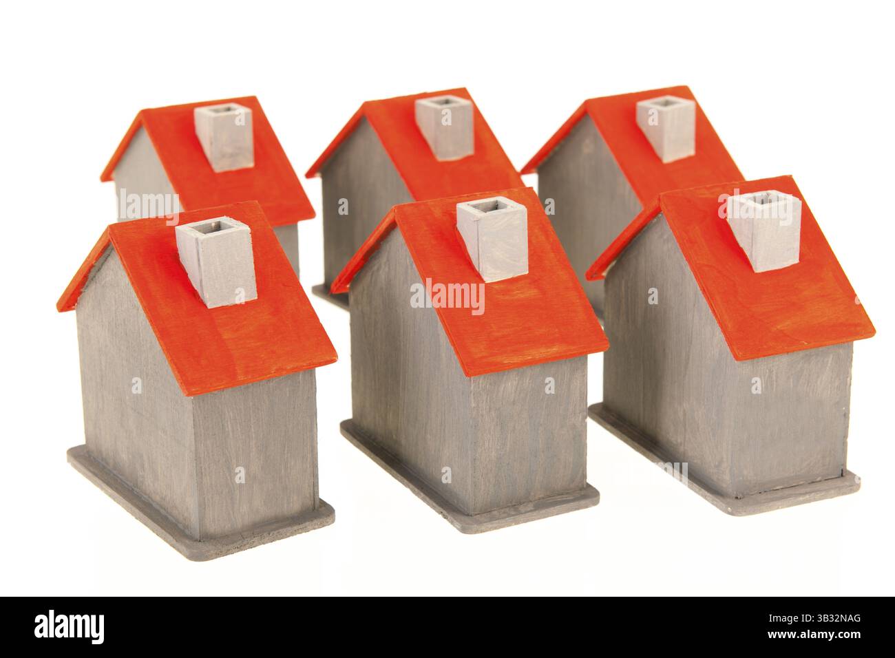 Timber roof in white Cut Out Stock Images & Pictures - Alamy