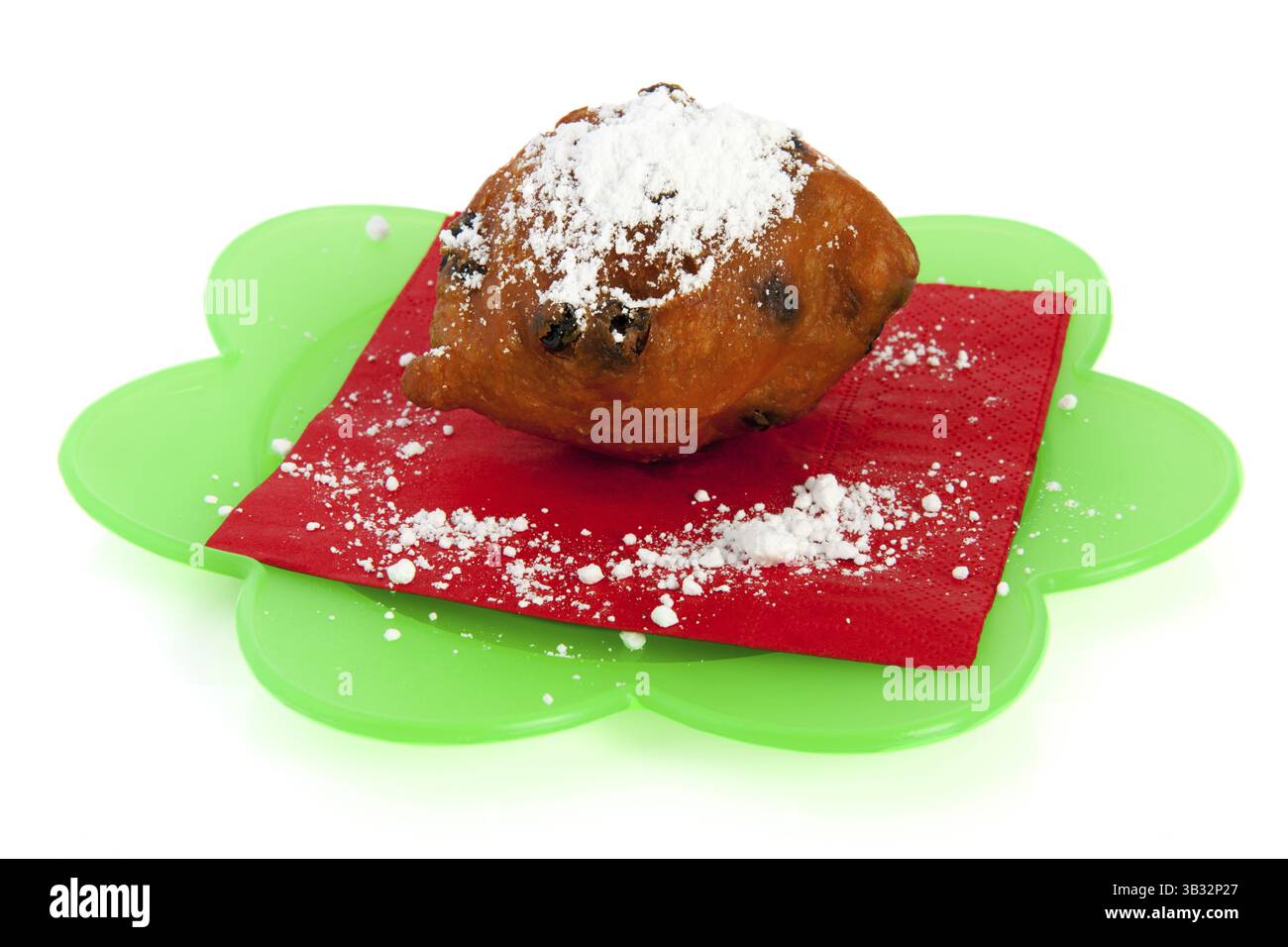 Traditional dutch oliebol for New years eve Stock Photo - Alamy