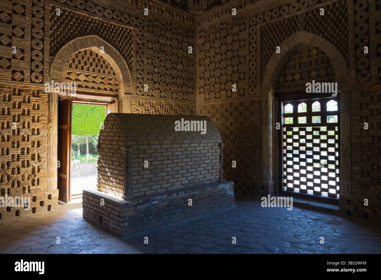 Tomb inside the Ismail Samani Mausoleum aka Samanid Mausoleum (10th ...