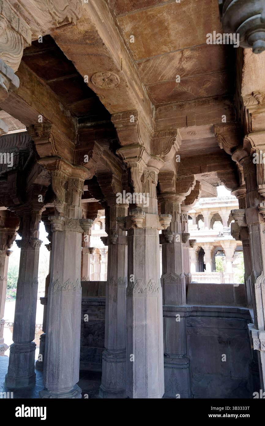 interior, Cenotaph, Mandore Garden, Jodhpur, Rajasthan, India, Asia ...
