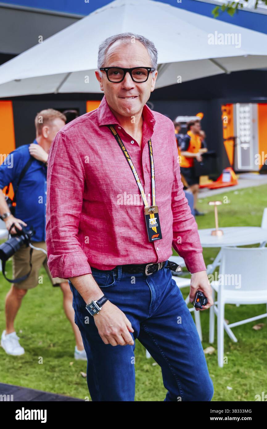 MELBOURNE, AUSTRALIA - MARCH 13: Stefano Domenicali, CEO of Formula 1 ...