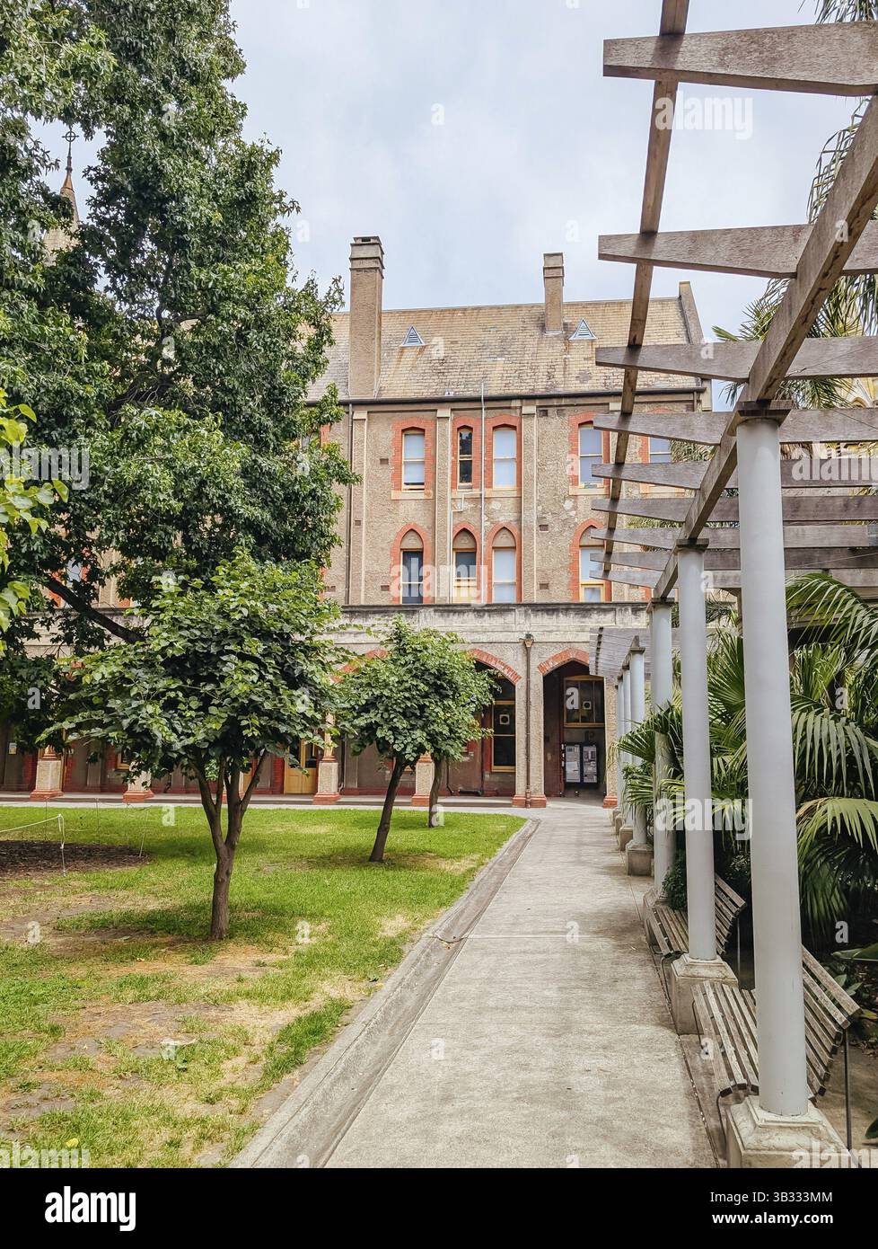 MELBOURNE, AUSTRALIA - DECEMBER 26 2024: Abbotsford Convent on a hot summer's day in Melbourne ...