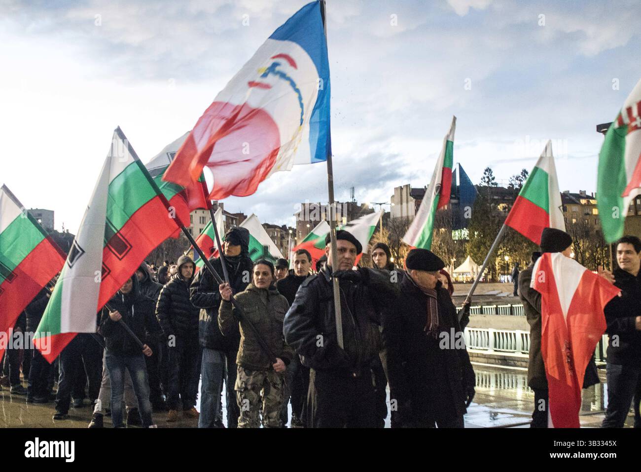 Feb. 13, 2016 - Sofia, Bulgaria - Bulgarian nationalists held the ...