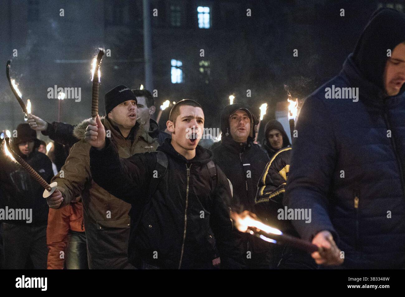 Feb. 13, 2016 - Sofia, Bulgaria - Bulgarian nationalists held the ...