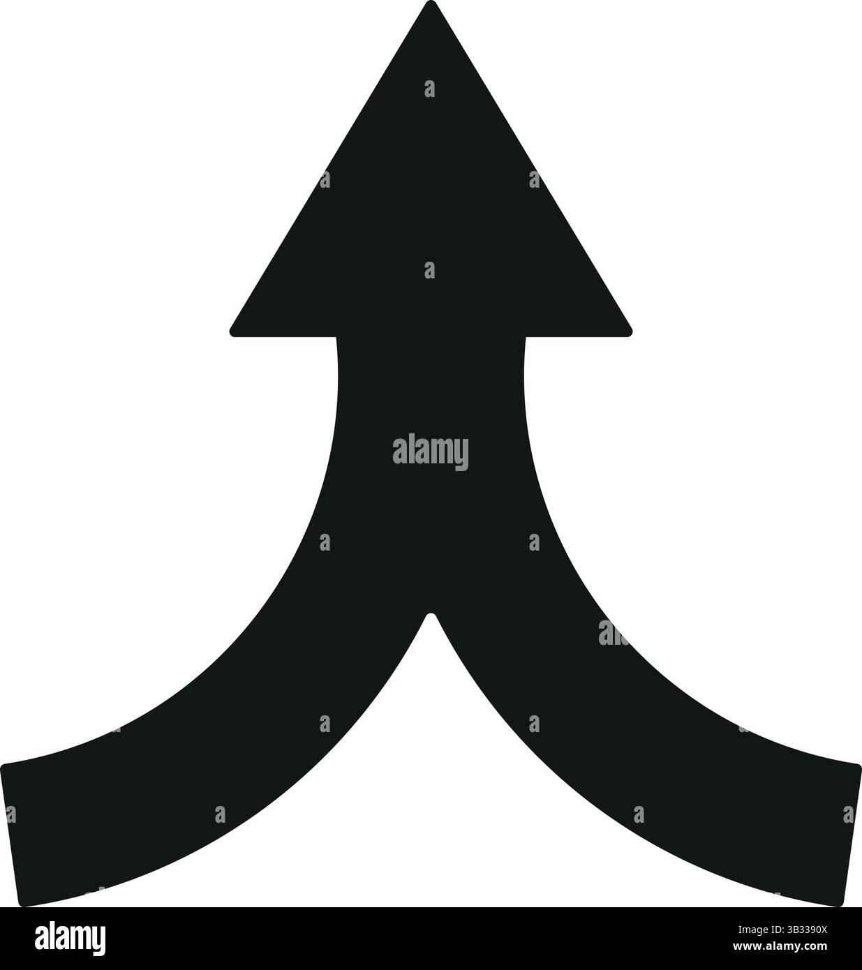 Merge Arrow Vector Icon for Combination, Integration, Unification ...