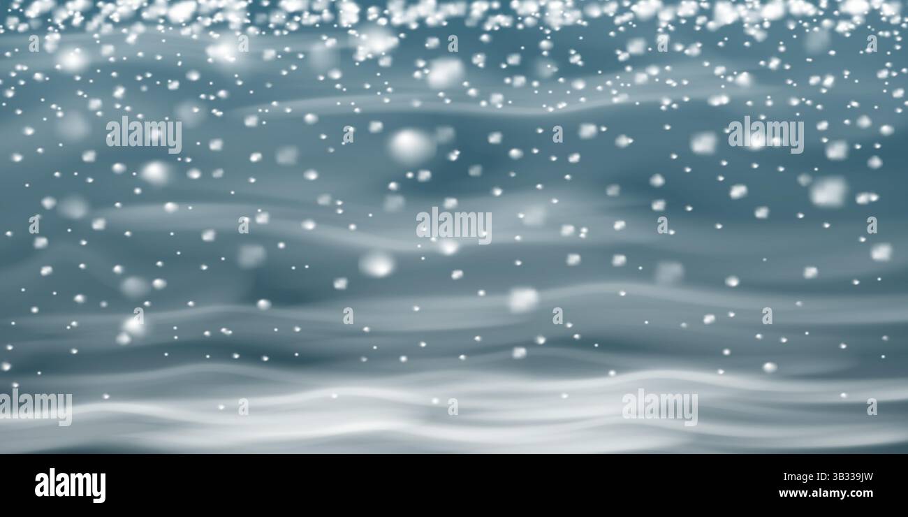 An incredibly serene winter scene features softly falling snowflakes ...