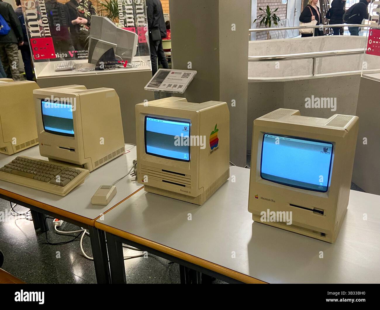 Valencia, Spain - April 12 2025: Vintage Apple Macintosh Computers on ...