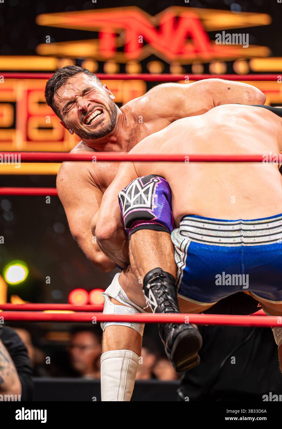 April 27, 2025, Los Angeles, California, USA: Ethan Page is putting Joe ...