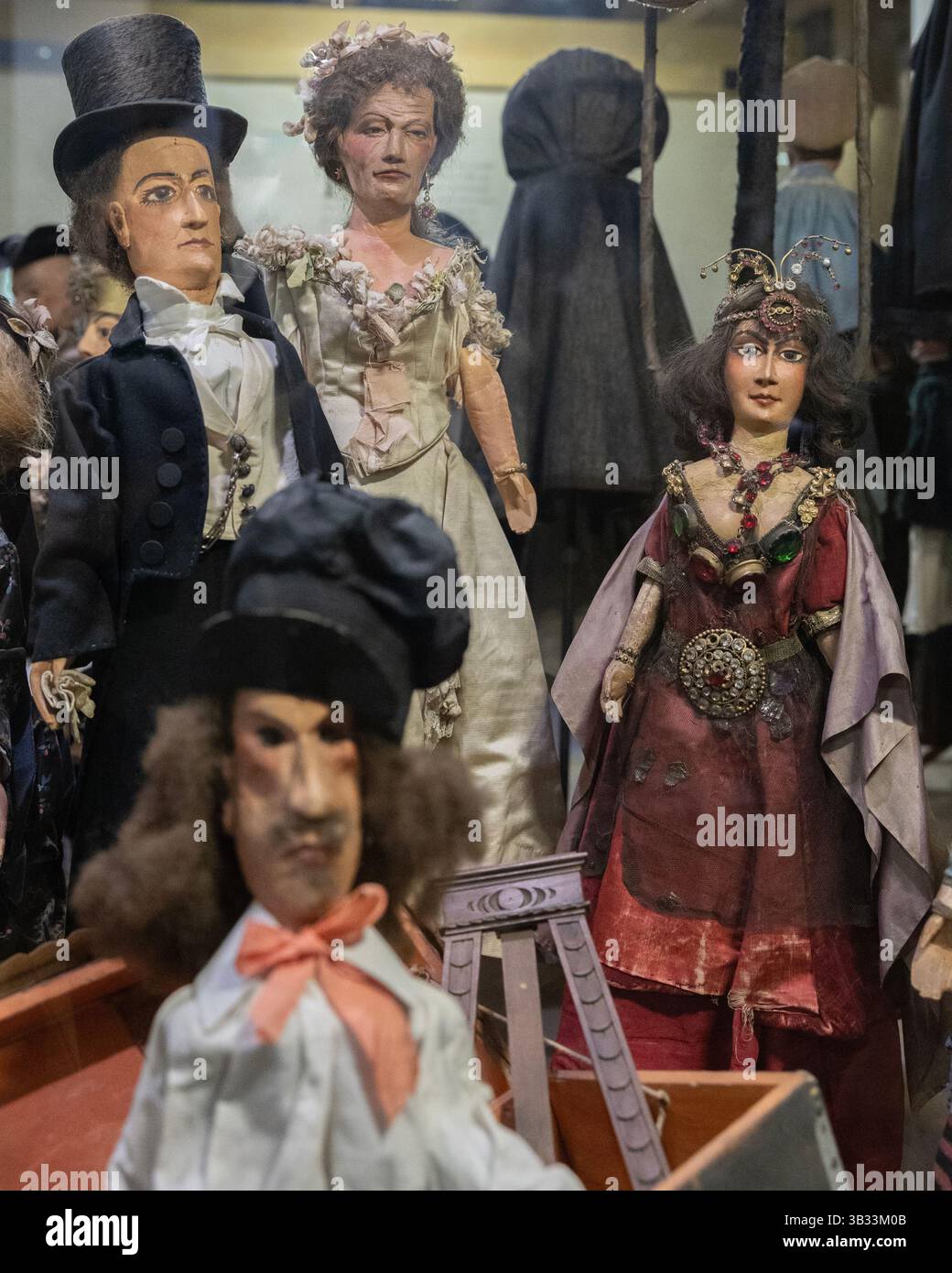 Some of the hundreds of puppets made by French 19th century novelist ...