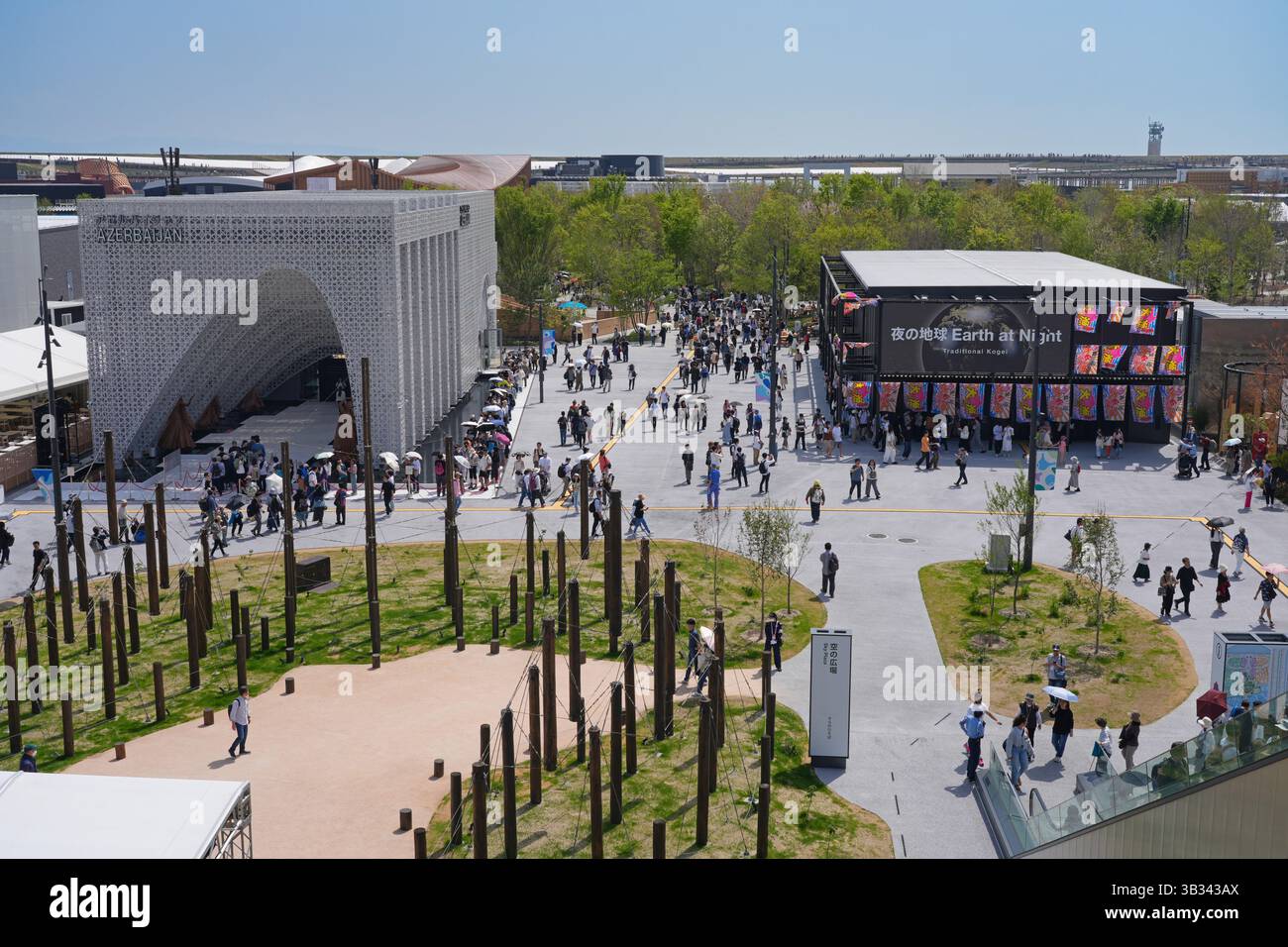 OSAKA, JAPAN -19 APR 2025 - View of the World Expo 2025 (Osaka–Kansai ...