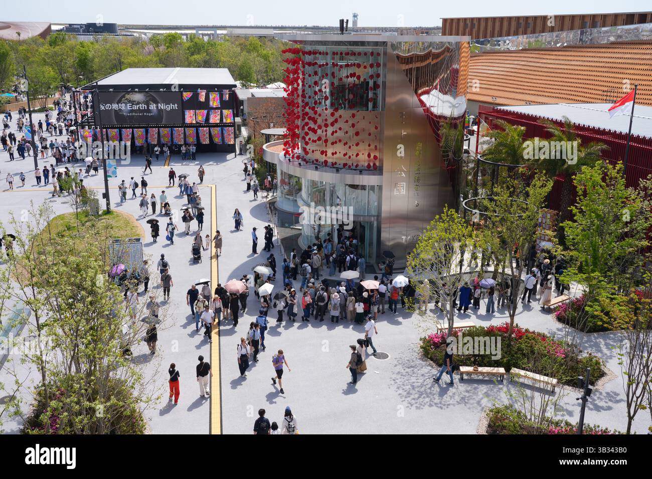OSAKA, JAPAN -19 APR 2025 - View of the World Expo 2025 (Osaka–Kansai ...