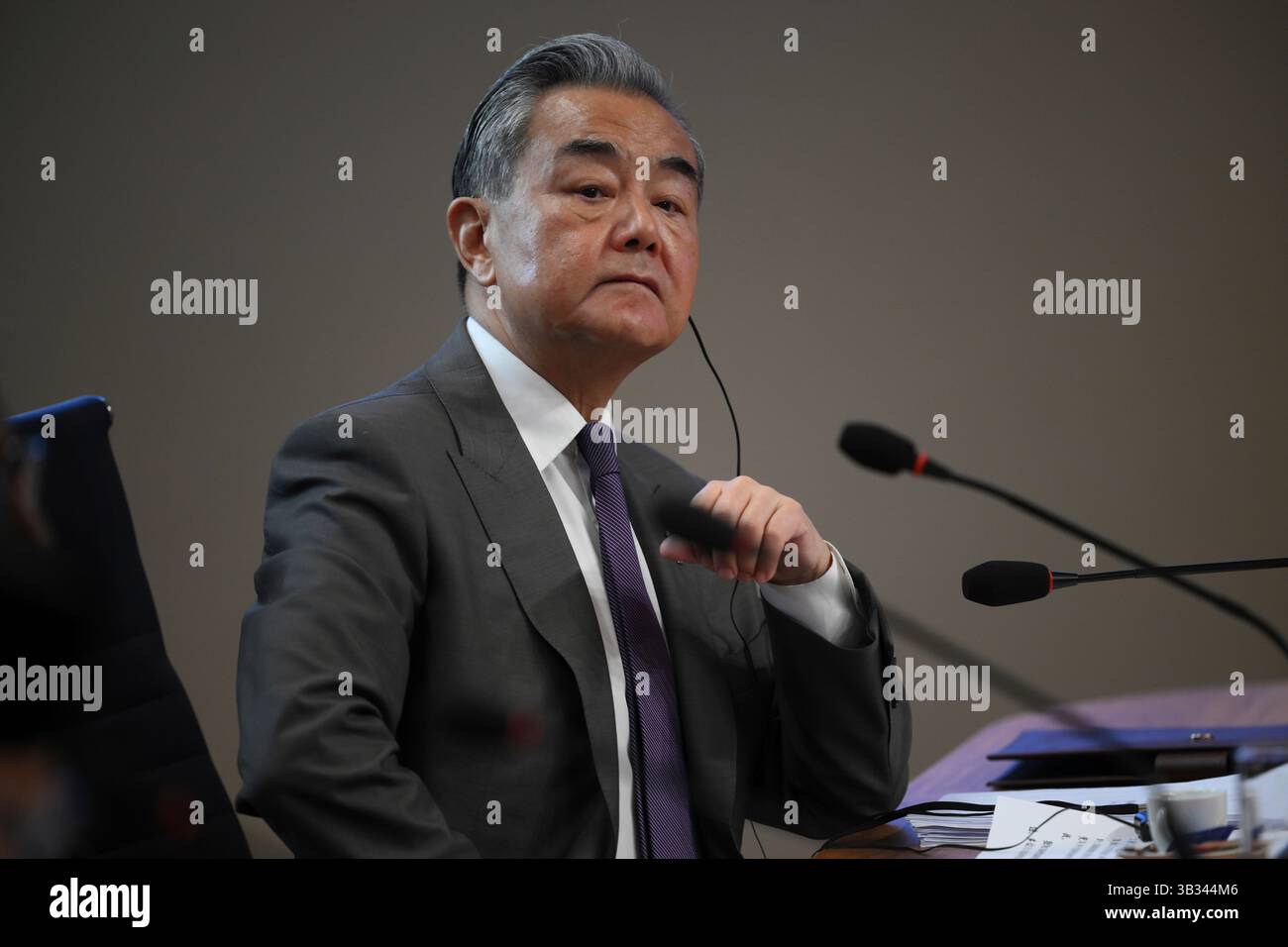 China's Foreign Minister Wang Yi attends the BRICS foreign ministers ...