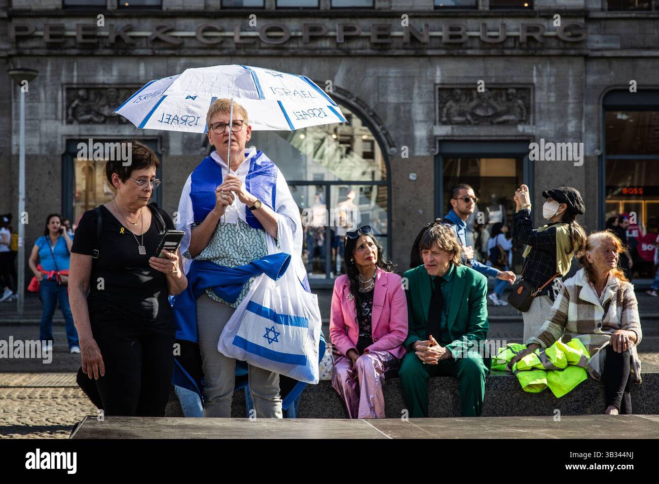 AMSTERDAM - Diana Meijer speaks during a rally for Israel on Dam Square ...