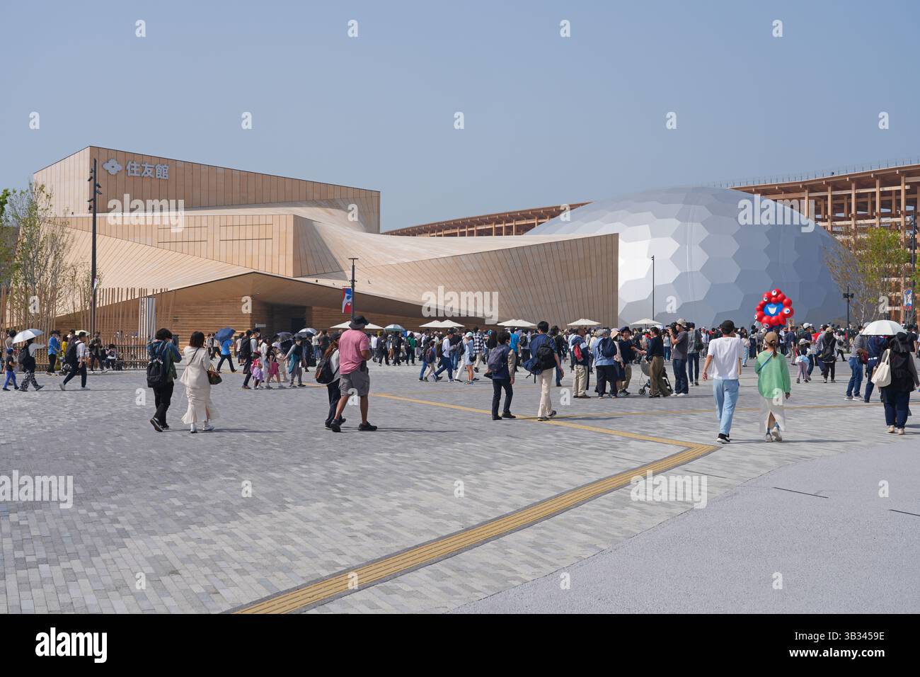 OSAKA, JAPAN -19 APR 2025 - View of the World Expo 2025 (Osaka–Kansai ...