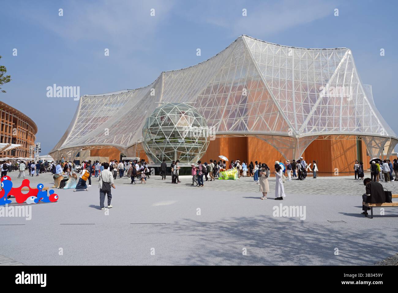 OSAKA, JAPAN -19 APR 2025 - View of the World Expo 2025 (Osaka–Kansai ...