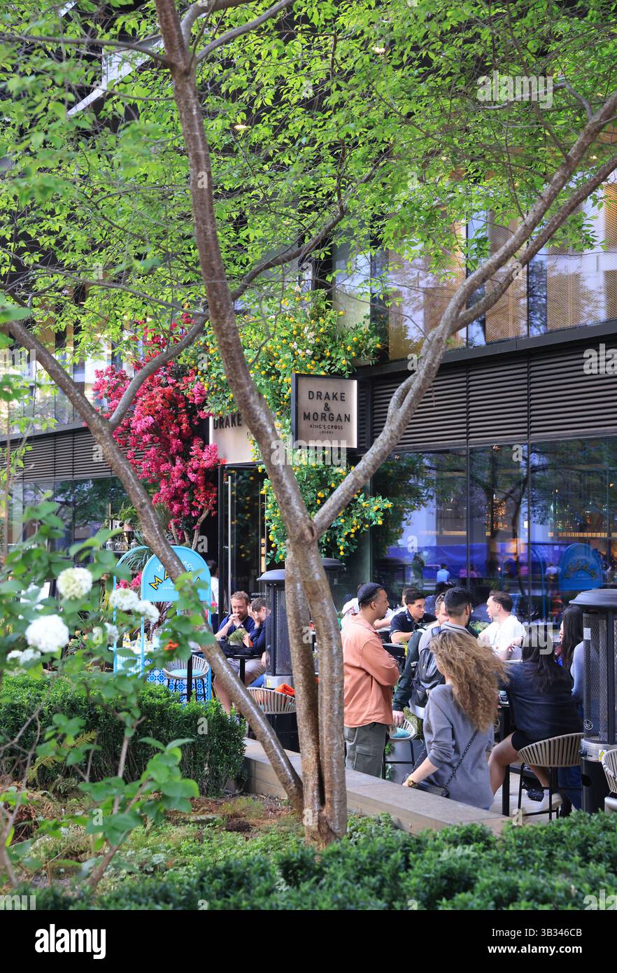 Drake & Morgan cocktail bar & restaurant on Pancras Square in ...