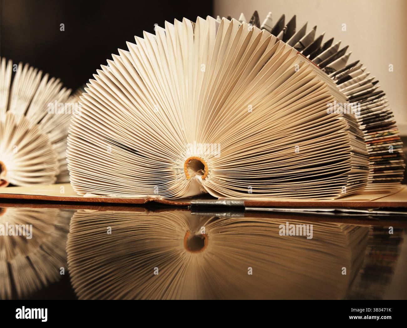 Book with folded pages, simple carft suitable for kids Stock Photo - Alamy
