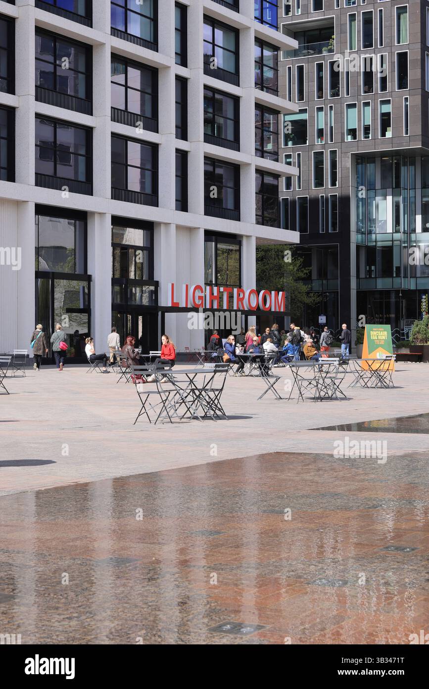 Lewis Cubitt Square at Kings Cross, in spring sunshine, with Lightroom ...