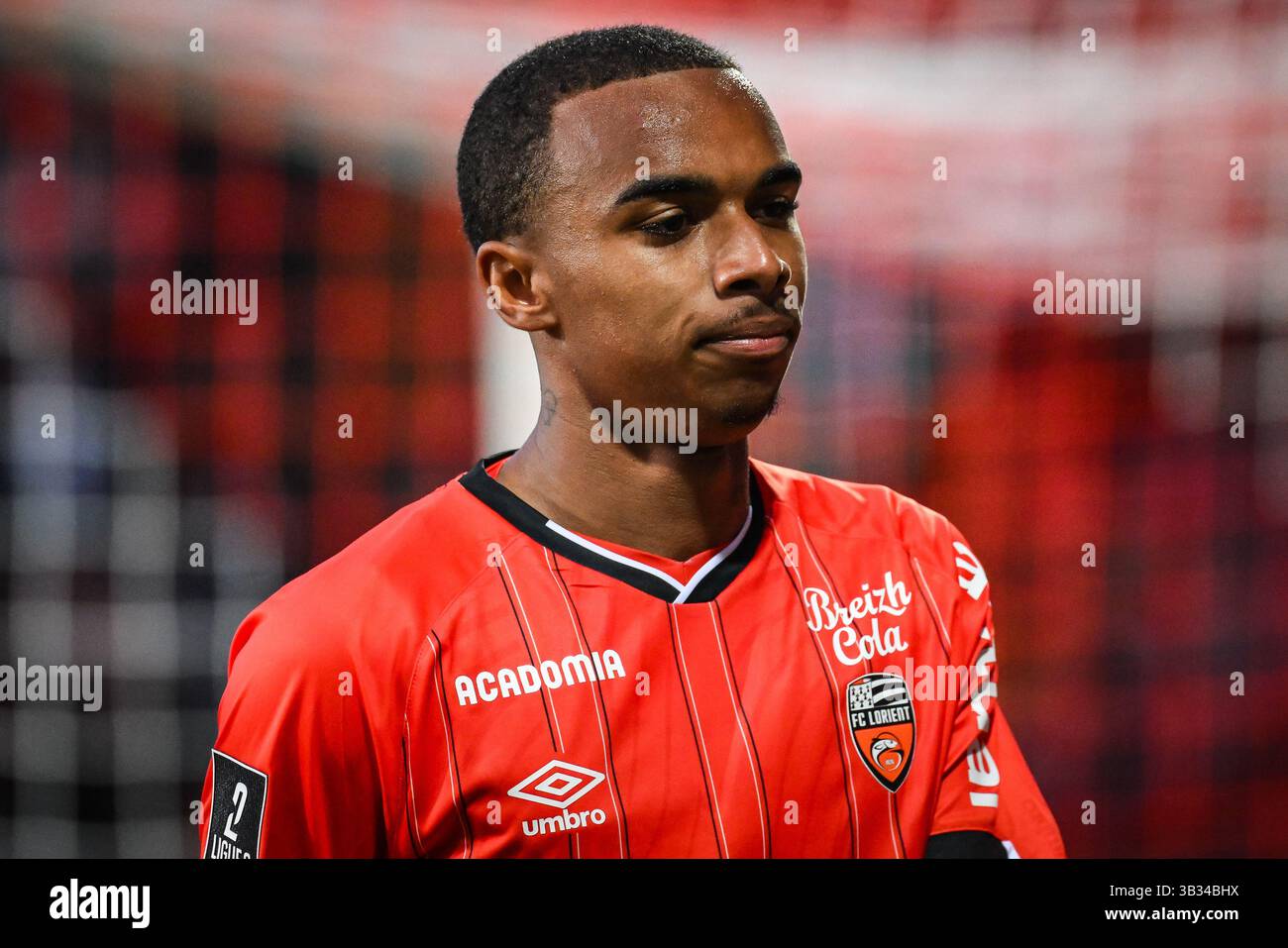 Eli Junior KROUPI of Lorient during the French championship Ligue 2 BKT ...