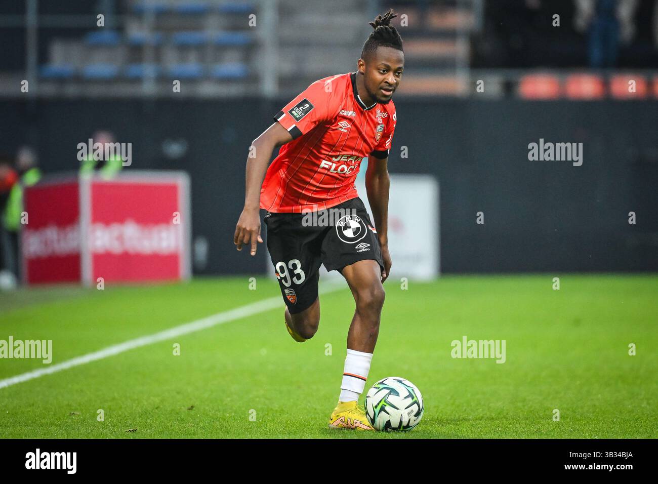 Joel MVUKA of Lorient during the French championship Ligue 2 BKT ...