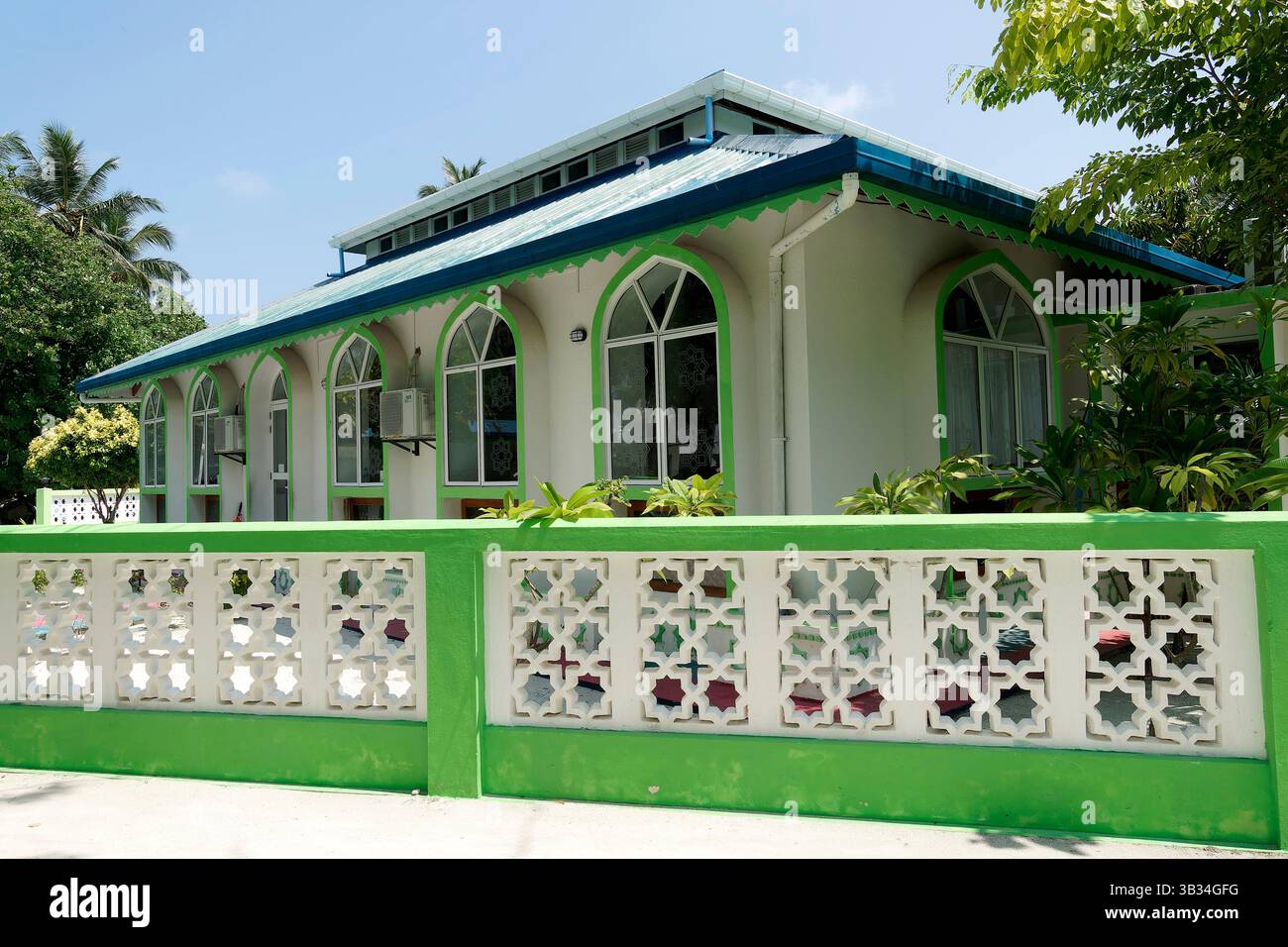 Masjid Al Ithar, mosque, Fulidhoo Island, Maldive Islands, Vaavu Atoll ...