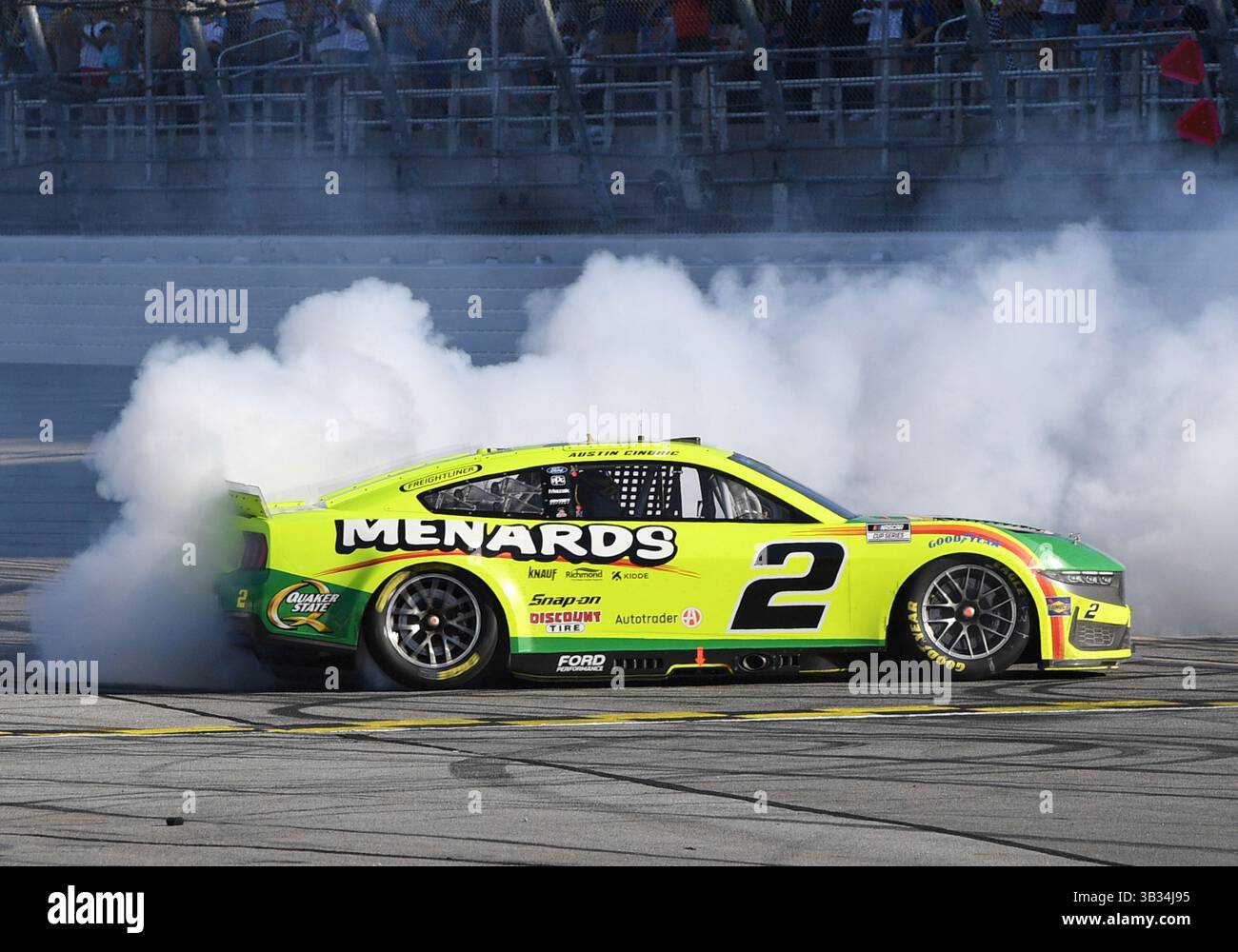 TALLADEGA, AL - APRIL 27: Austin Cindric (#2 Team Penske Menards/Quaker ...