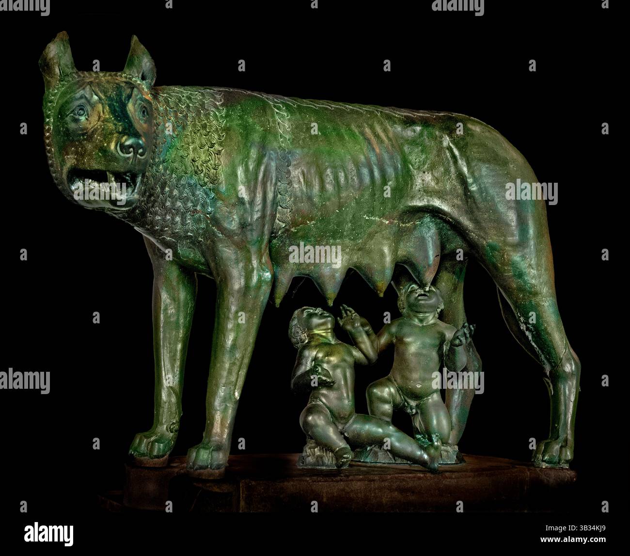 Capitoline She-wolf V th - 5th Century B.C. (or Medieval Age) Bronze 75 ...